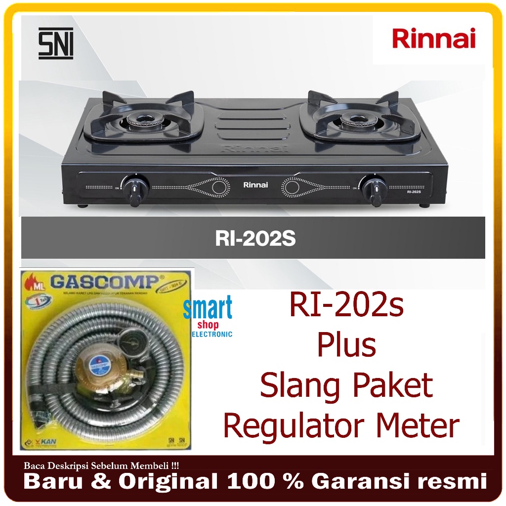Jual Kompor Gas RINNAI RI202S - 2 Tungku | Shopee Indonesia