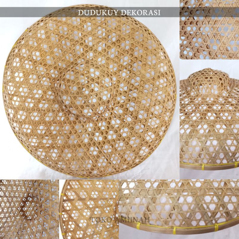 Jual TOPI CAPING BAMBU PETANI//CAPING//DUDUKUY BAMBU//HIASAN | Shopee ...