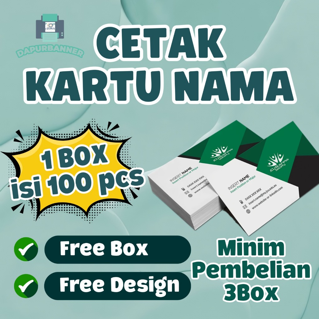 Jual Cetak Kartu Nama - Kartu Nama Custom Premium - Print Kartu Nama ...