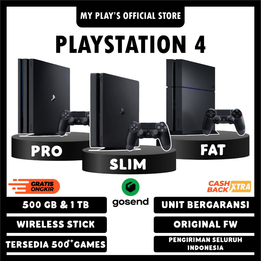 Jual Ps 4 [ My plays ] Type Fat/Slim/Pro OFW Games Permanen | Shopee ...