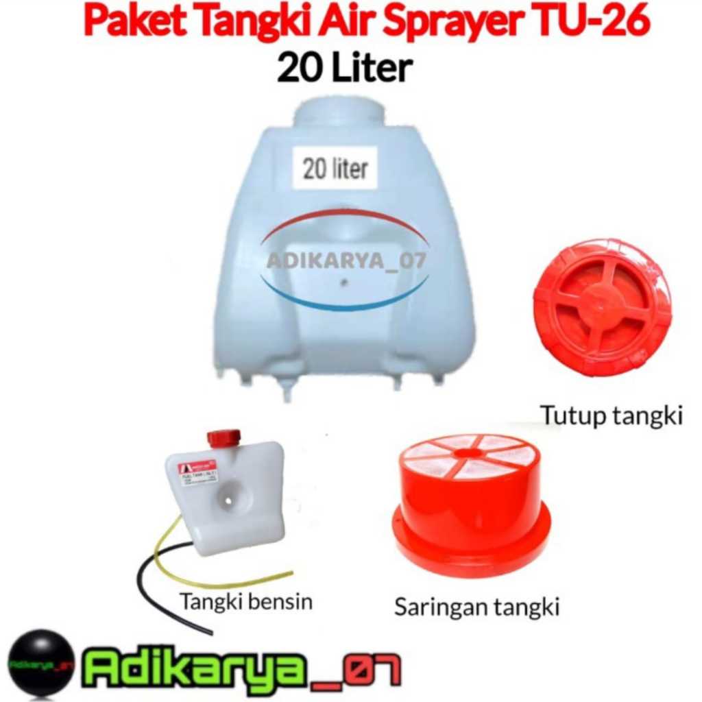 Jual PAKET Tangki Air Sprayer TU26 Tabung Sprayer TU26 3WZ4 20 LITER ...
