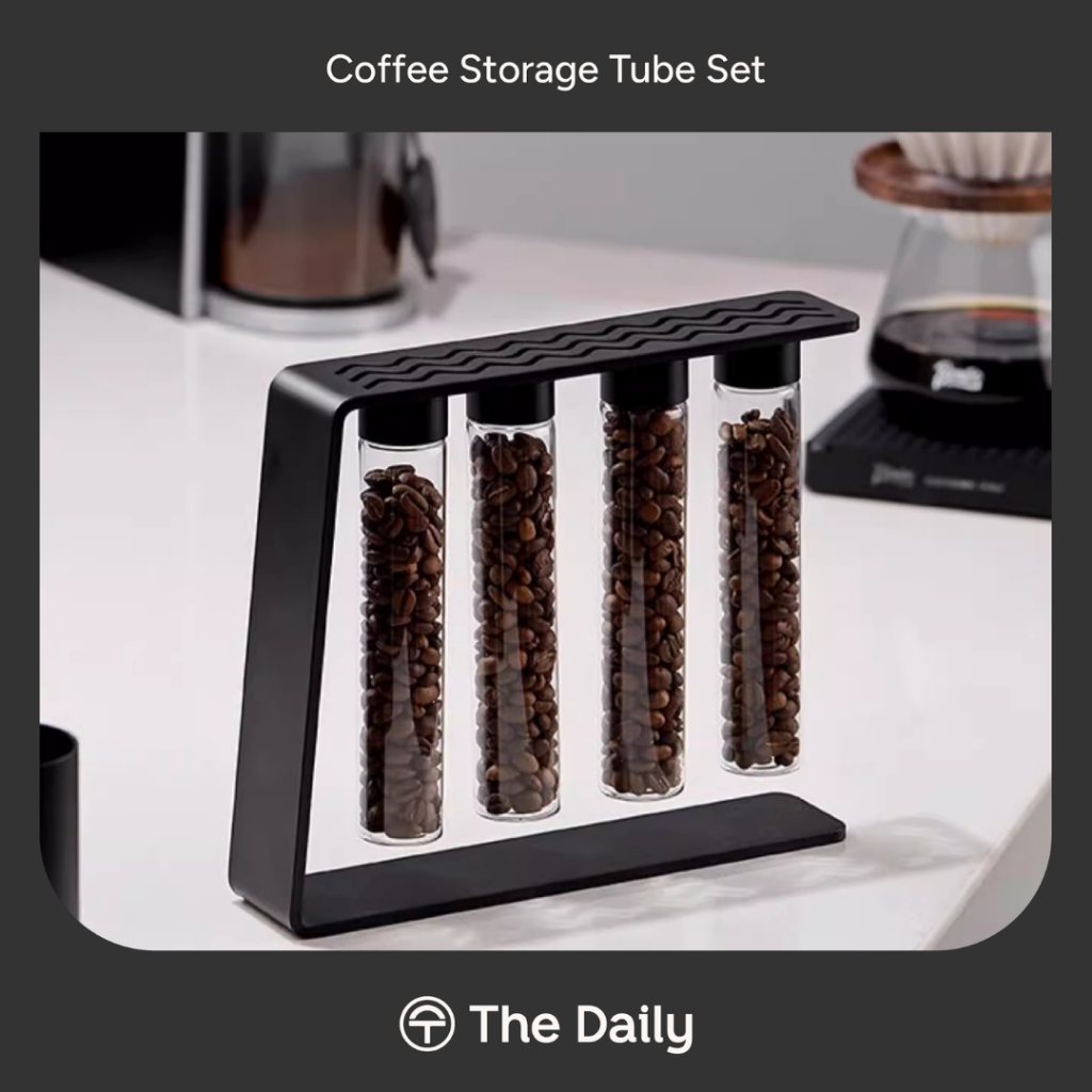 Jual Coffee Storage Tube Set Magnetic Tube Cap - Tabung Kaca Display ...