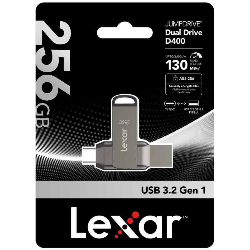 Jual Flashdisk Lexar Jumpdrive D400 Dual Drive OTG Type-C 256GB USB 3.2 Garansi Resmi | Shopee ...