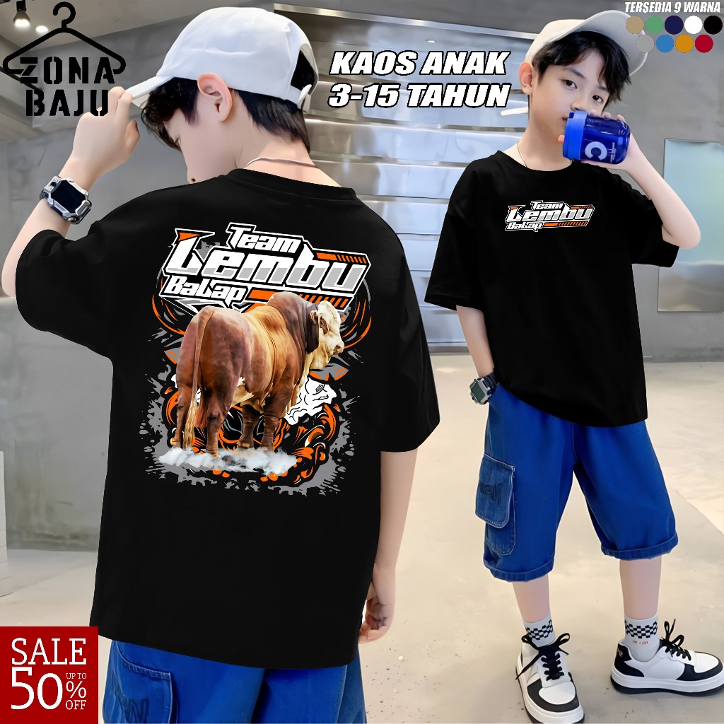 Jual Kaos Anak SAPI BALAP New Simental Pesona Lembu Tshirt Peternak ...