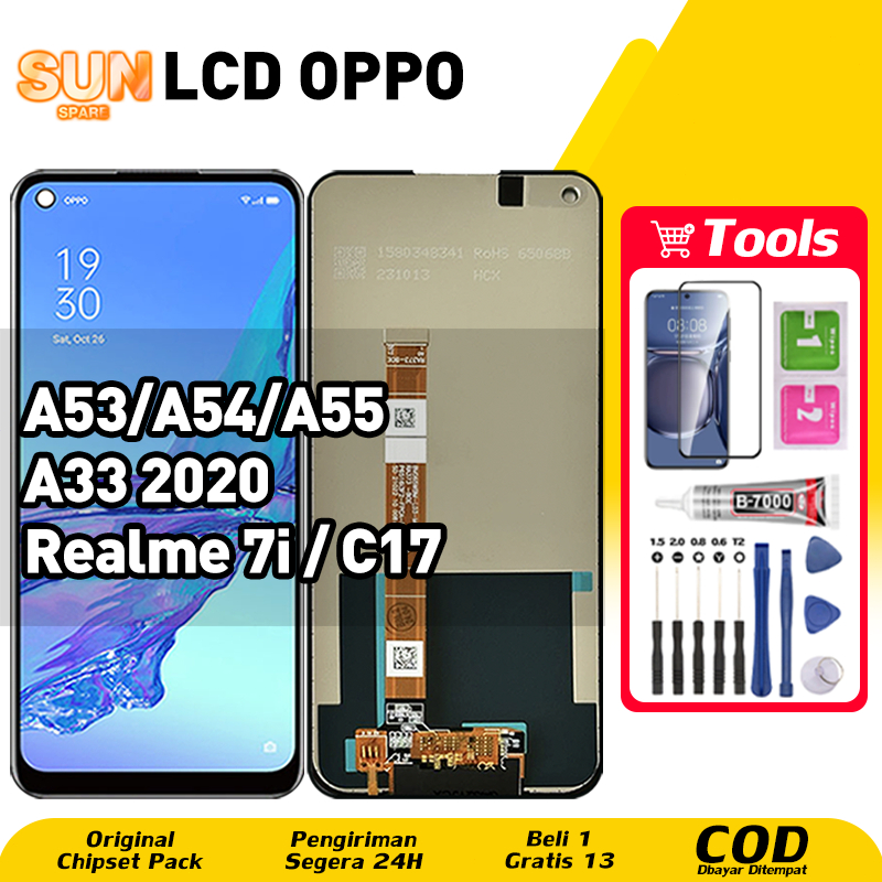 Jual 【ORIGINAL】LCD FOR OPPO A53 / OPPO A54 / OPPO A55 / OPPO A33 2020 / Realme 7i / Realme c17 ...