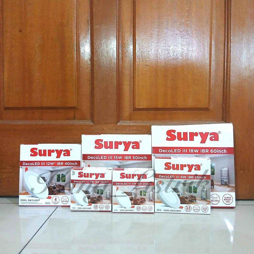 Jual SURYA Lampu Downlight LED Panel Surya DecoLED III Downlight Surya ...