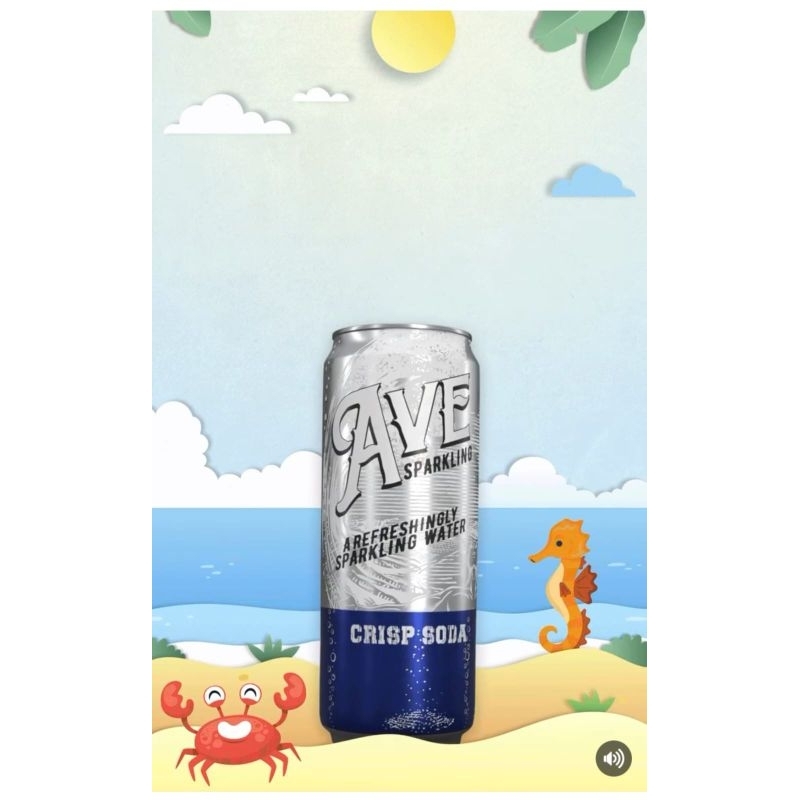 Jual Ave Sparkling Water 325 ml - 1 DUS isi 24 kaleng | Shopee Indonesia