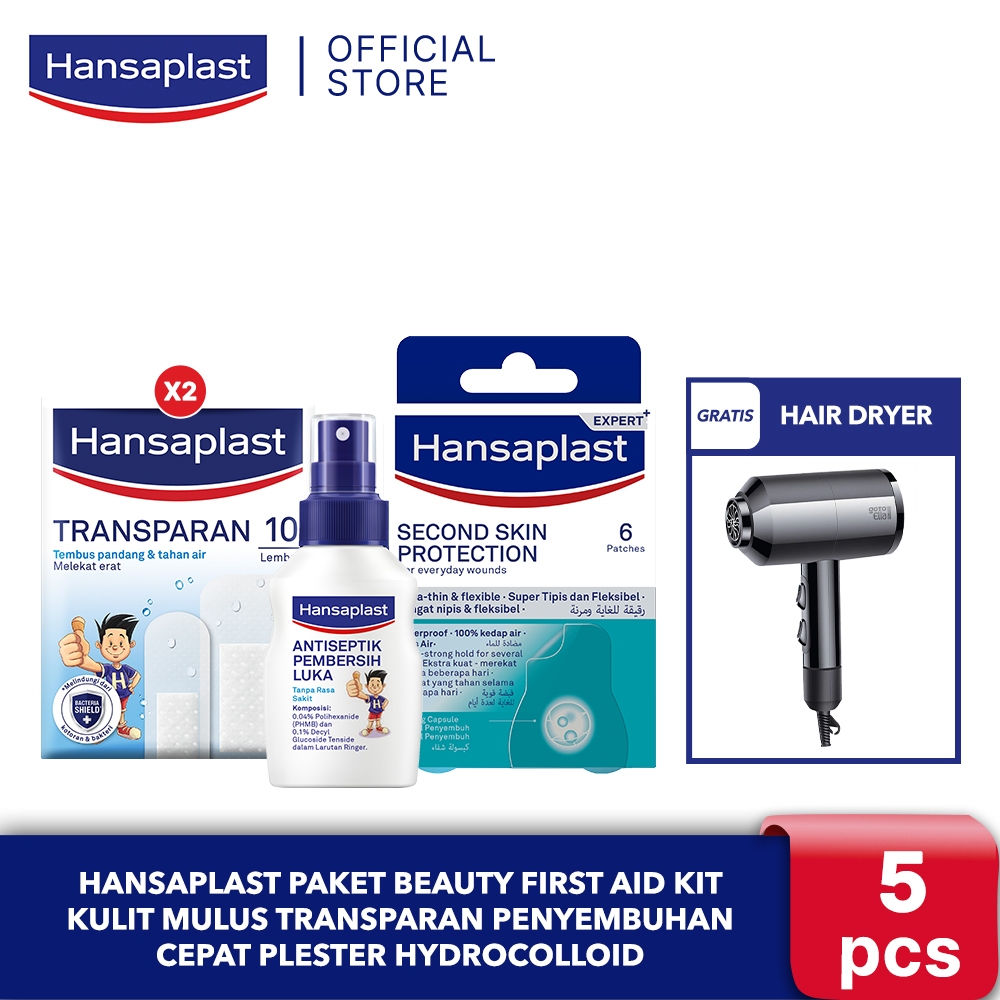 Jual Hansaplast Paket Beauty First Aid Kit Kulit Mulus Transparan ...