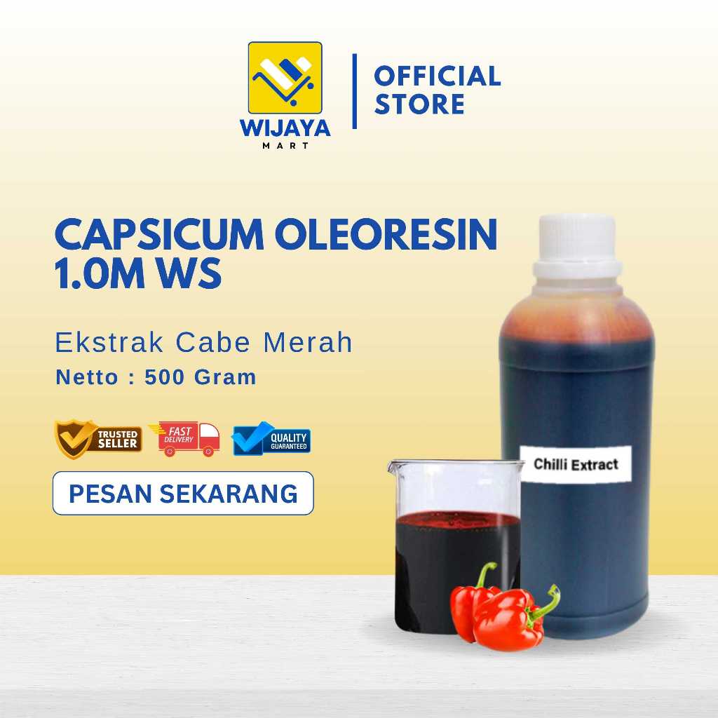 Jual Ekstrak Cabai / Capsicum Oleoresin 1 Jt SHU Water Soluble 500 Gram ...