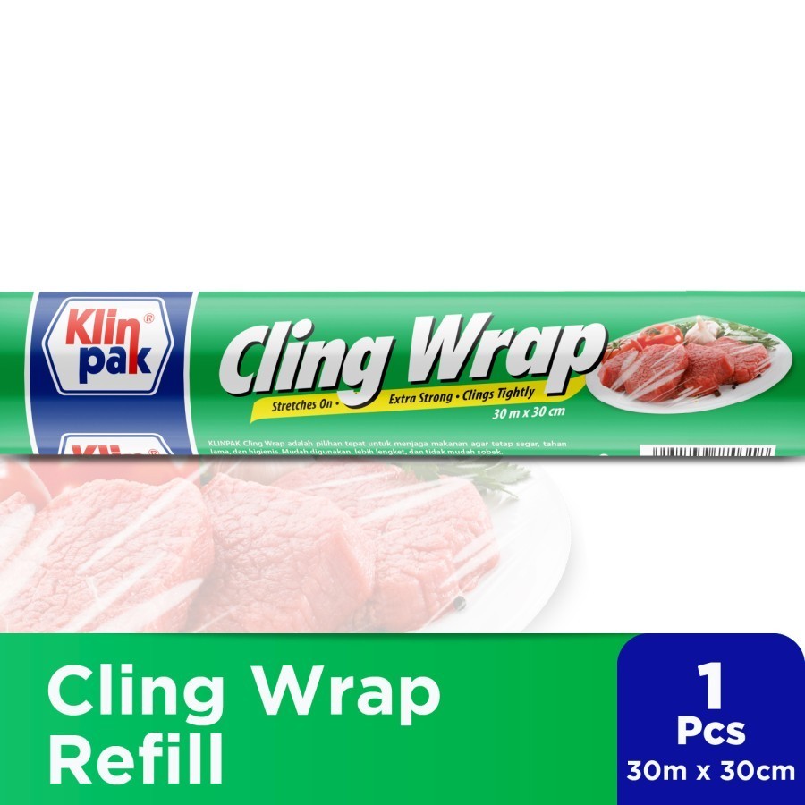 Jual KLINPAK Cling Wrap Refill Plastik Pembungkus Makanan dan Buah ...