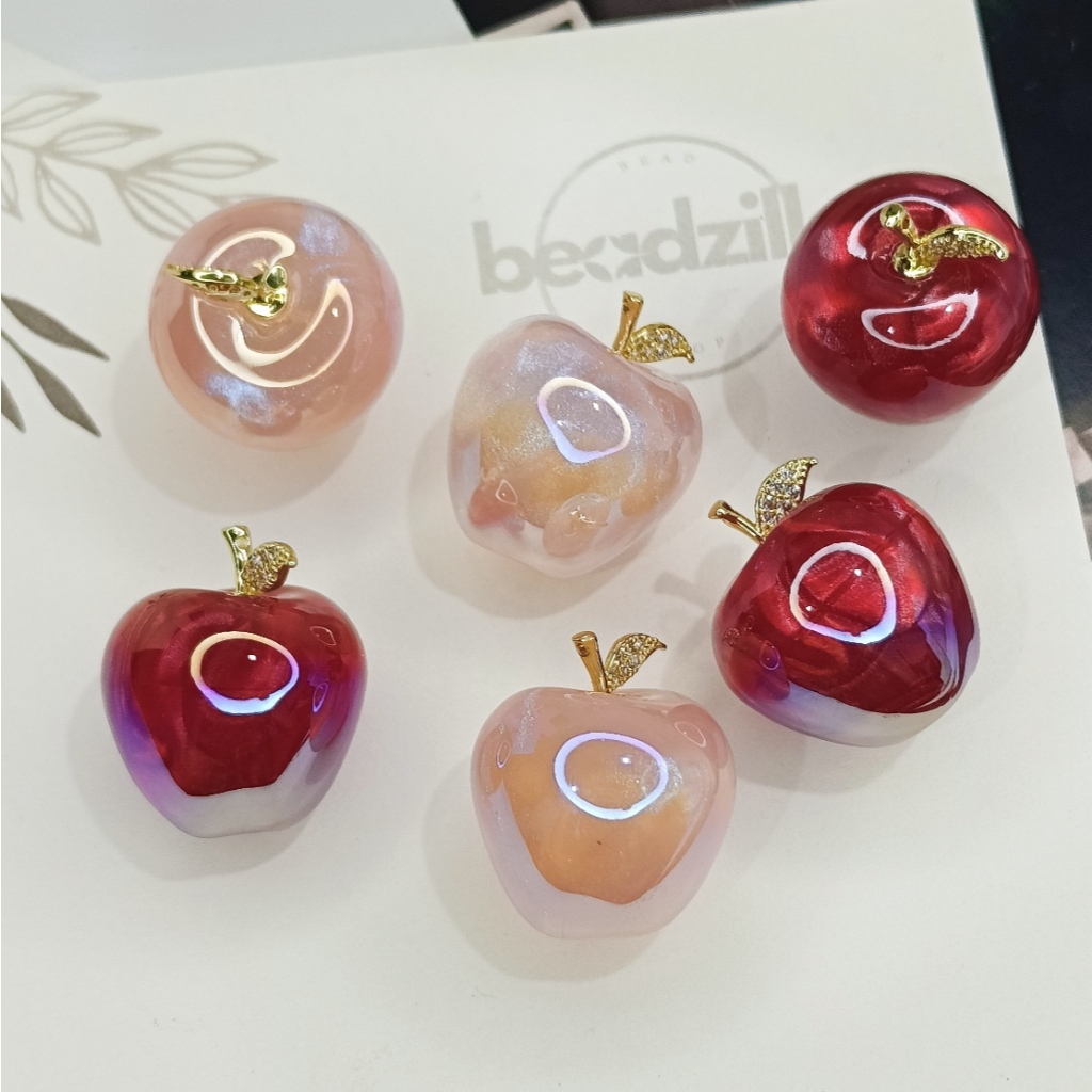 Jual [1pcs] manik Bandul buah apel cherry strawberry | Shopee Indonesia