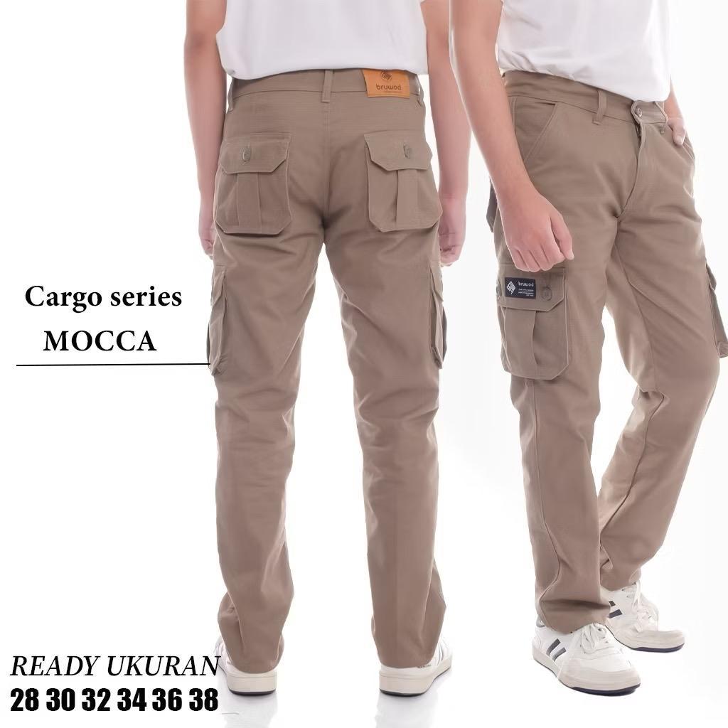 Jual CELANA CARGO PANJANG PRIA BAHAN TWILL ORIGINAL WARNA MOCCA SIZE S-XXXL | Shopee Indonesia