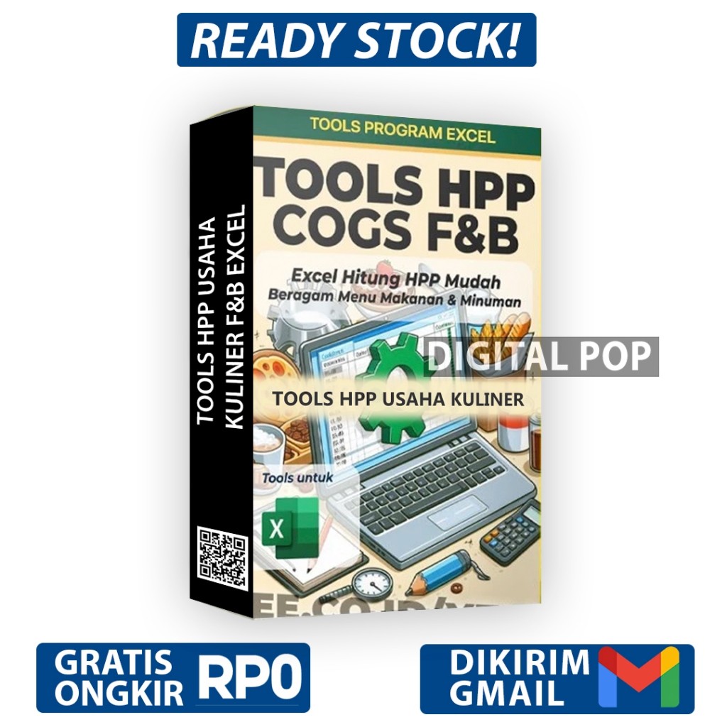 Jual TOOLS HPP USAHA KULINER F&B EXCEL - Food & Beverages Harga Pokok ...