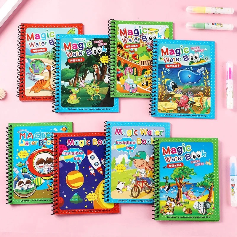 Jual [PT] Buku Mewarnai Magic Water Book Edukasi dengan Spidol / Buku ...