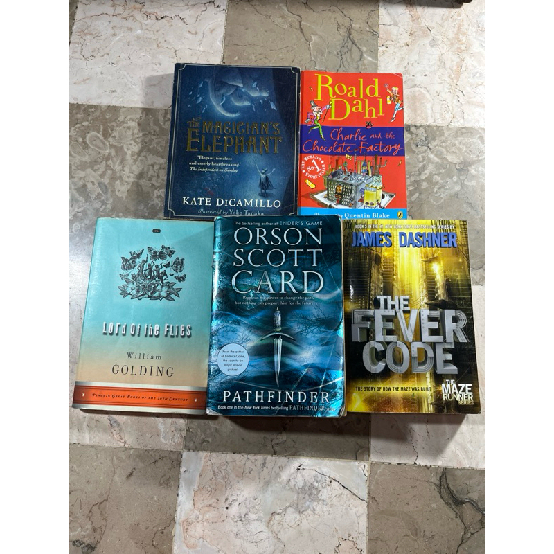 Jual Buku / Novel The Magicians Elephant, Charlie and The Chocolate ...