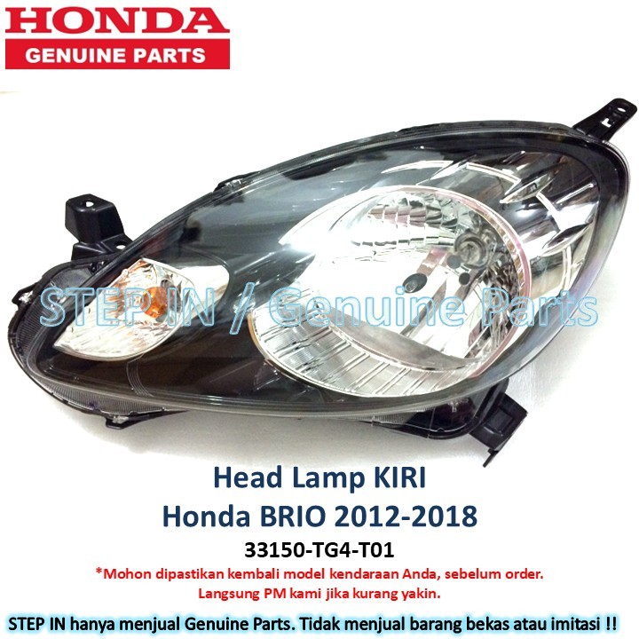 Jual Head Lamp KIRI Lampu besar Depan HONDA BRIO Mobilio headlamp baru ...