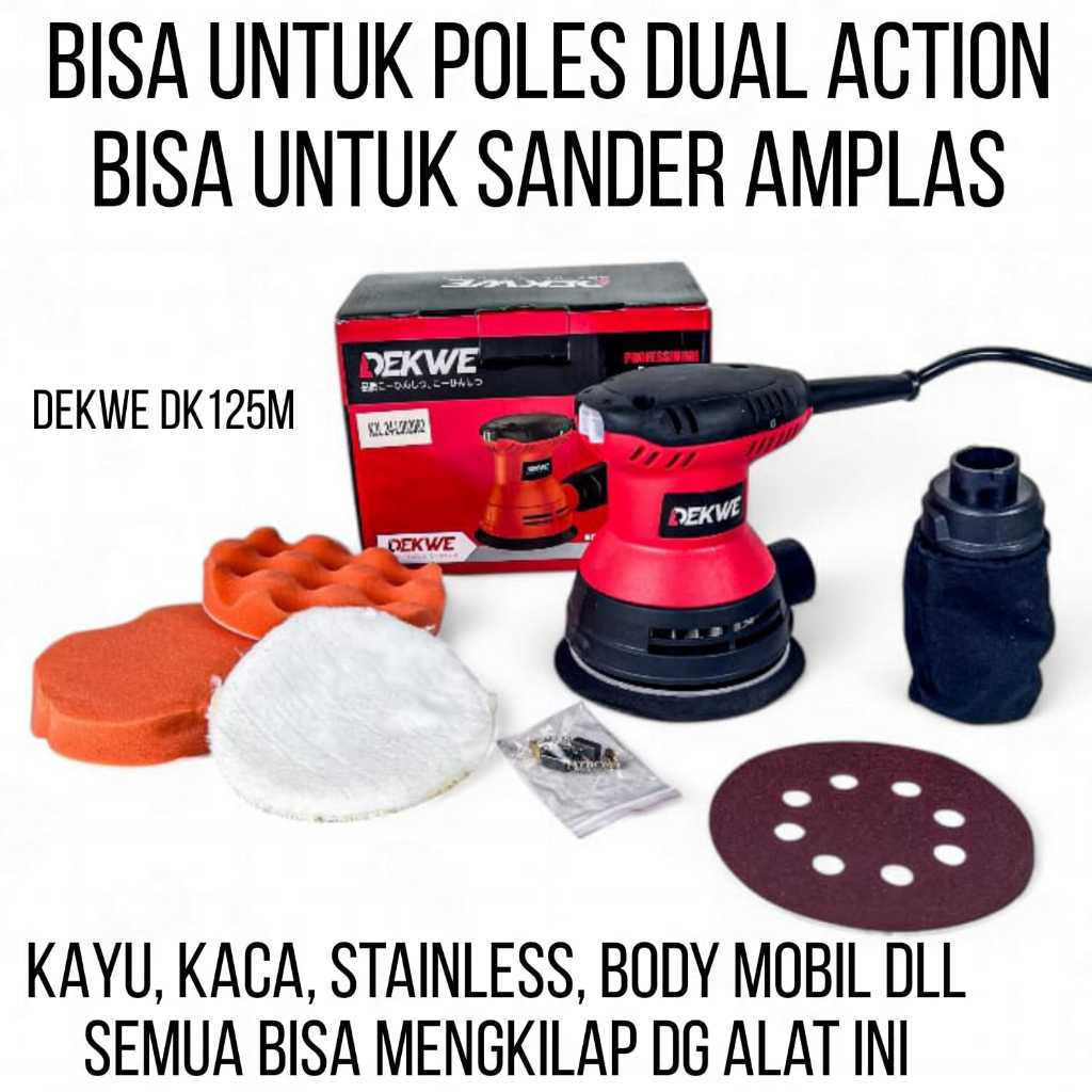 Jual MESIN SANDER AMPLAS KAYU POLES DUAL ACTION BODY MOBIL MOTOR KACA ...