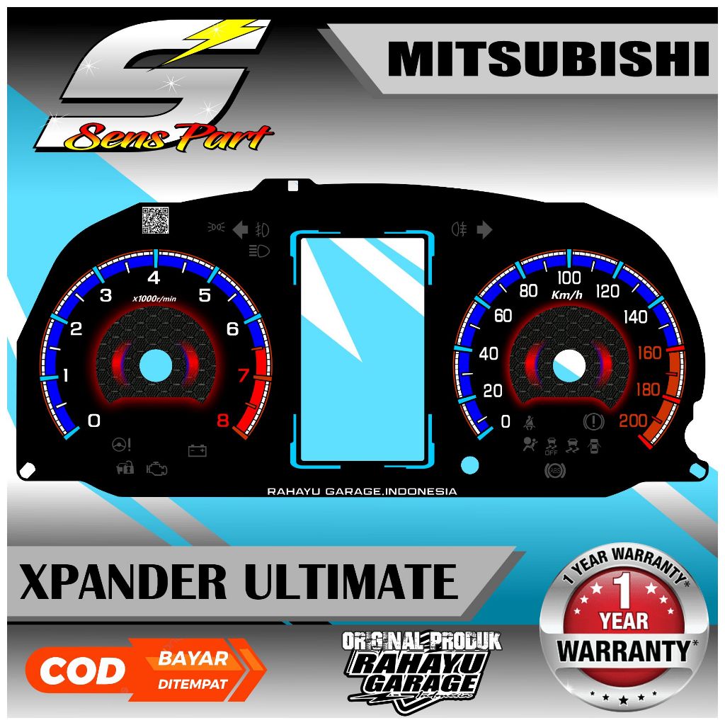 Jual PAPAN SPEEDOMETER CUSTOM MITSUBISHI XPANDER ULTIMATE | Shopee ...