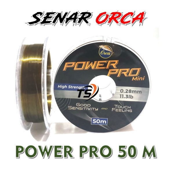 Jual Senar pancing Orca Power Pro 50 meter connecting ( ct01 ) power ...