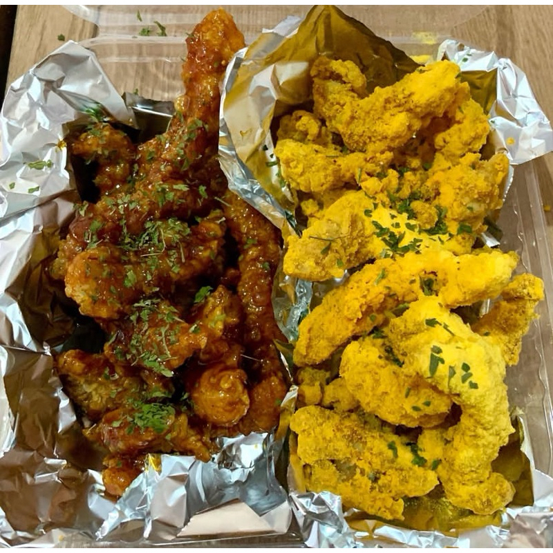 Jual korean fried chicken mix snow cheddar cheese and fire chicken ...