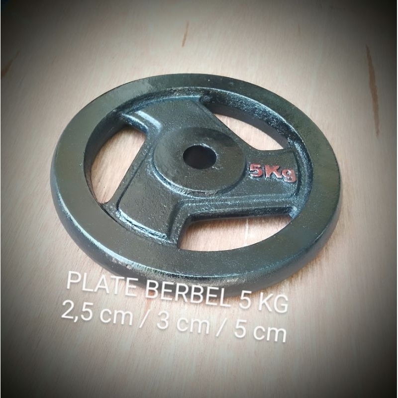 Jual Plate Barbell Besi 5kg / CAST IRON PLATE BARBEL 5 kg | Shopee ...
