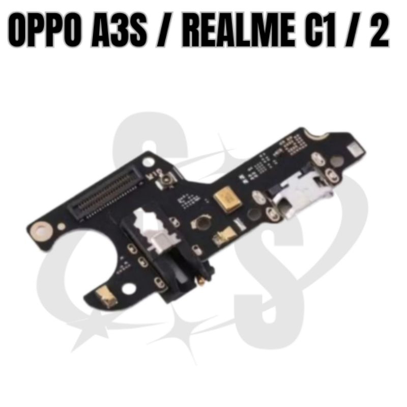 Jual PAPAN CAS / BOARD KONEKTOR PCB OPPO A3S / REALME C1 / REALME 2 ...