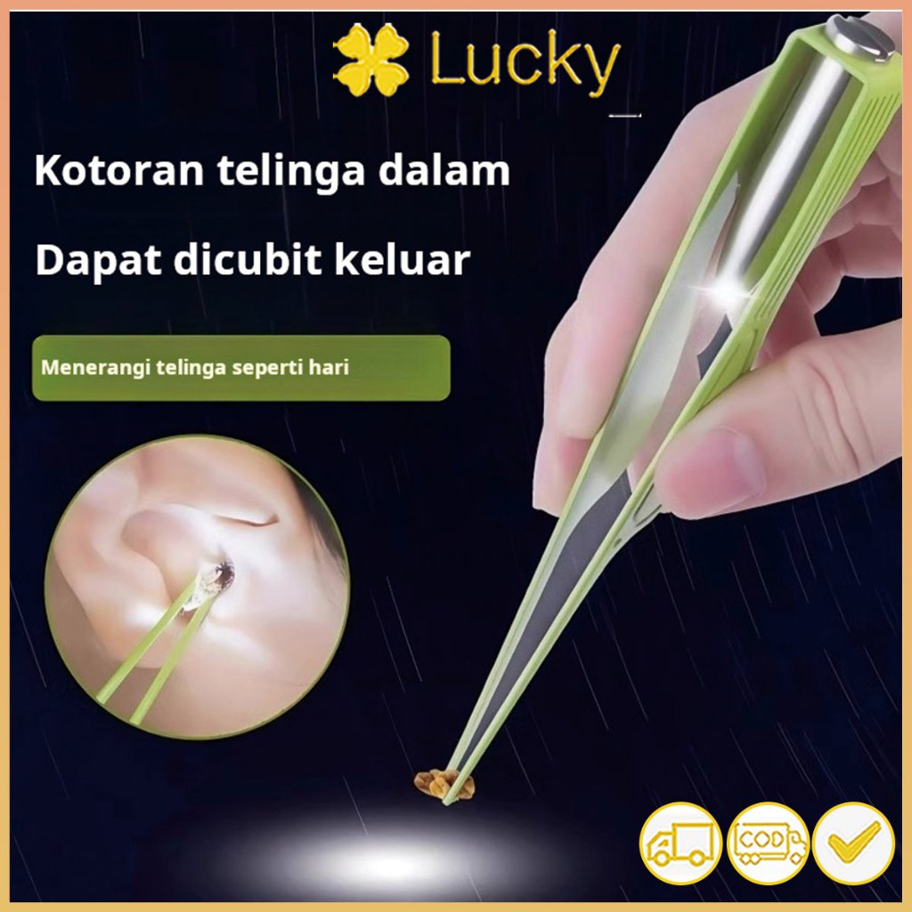 Jual Klip telinga bercahaya dengan alat pembersih kotoran telinga lampu ...
