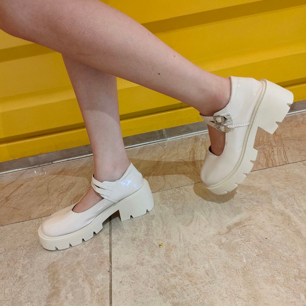 Jual Simoncelli Sepatu Wanita Hak Chunky Heels 5 Cm | Sepatu Korea ...