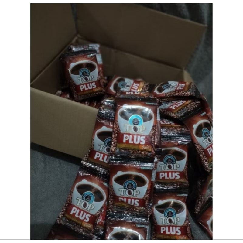 Jual KOPI TOP PLUS GULA,SATU KARTON 12 RENCENG 120PCS.PROMO | Shopee ...