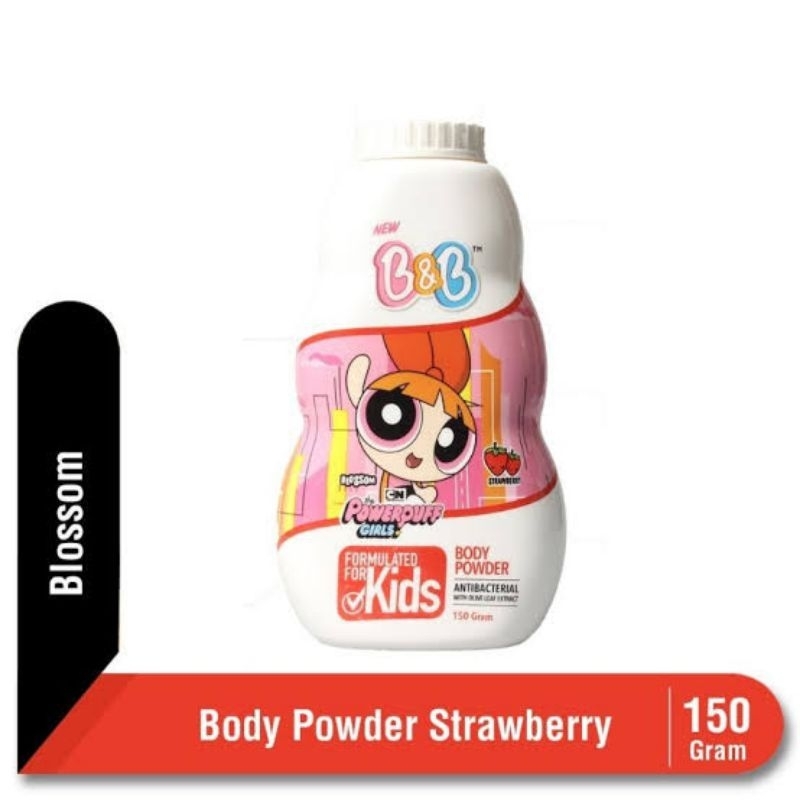 Jual B&B KIDS BODY POWDER THE POWERPUFF GIRLS STRAWBERRY 150G | Shopee ...