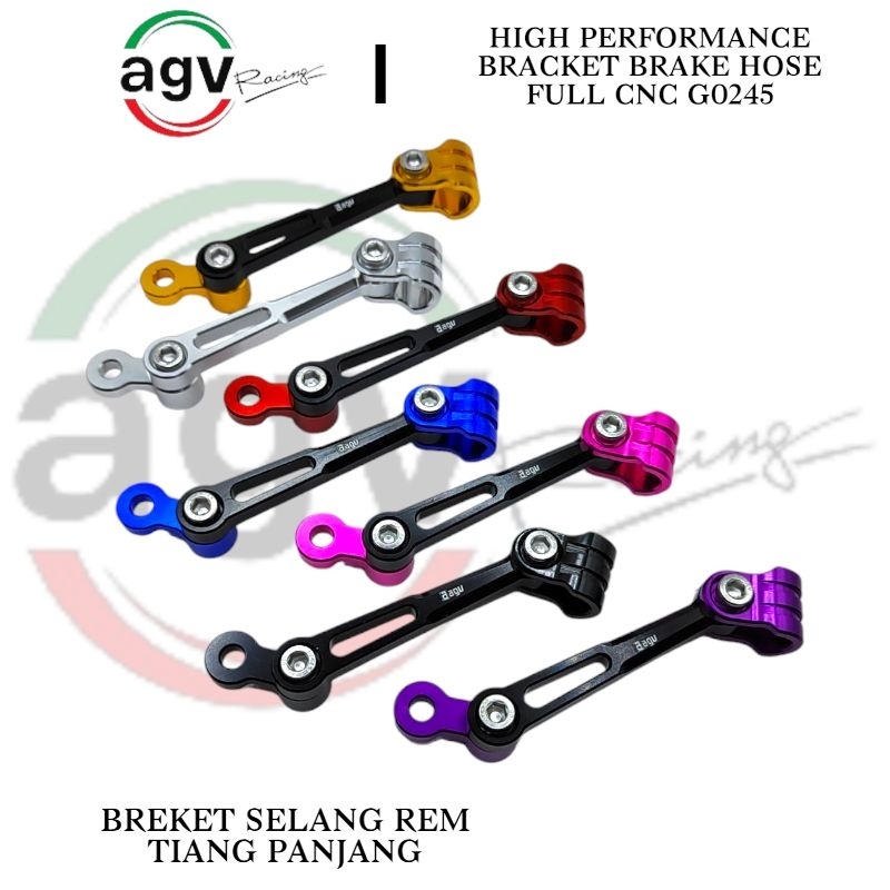 Jual BRACKET BREKET SELANG REM DEPAN FULL CNC AGV RACING MODEL PANJANG ...