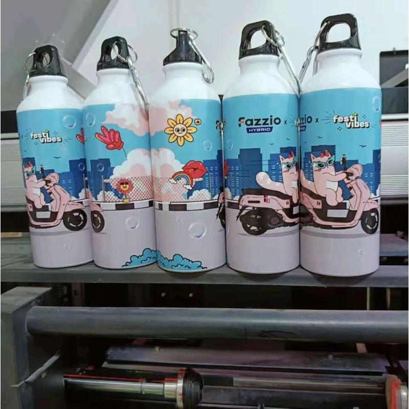 Jual Botol Minuman botol sport 500ml full cetak gambar Water termos air ...
