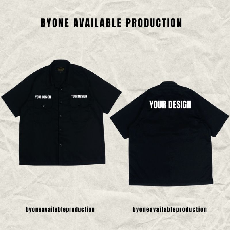Jual Custom Workshirt Boxy Satuan - Custom Workshirt Boxy Bordir - Boxy ...