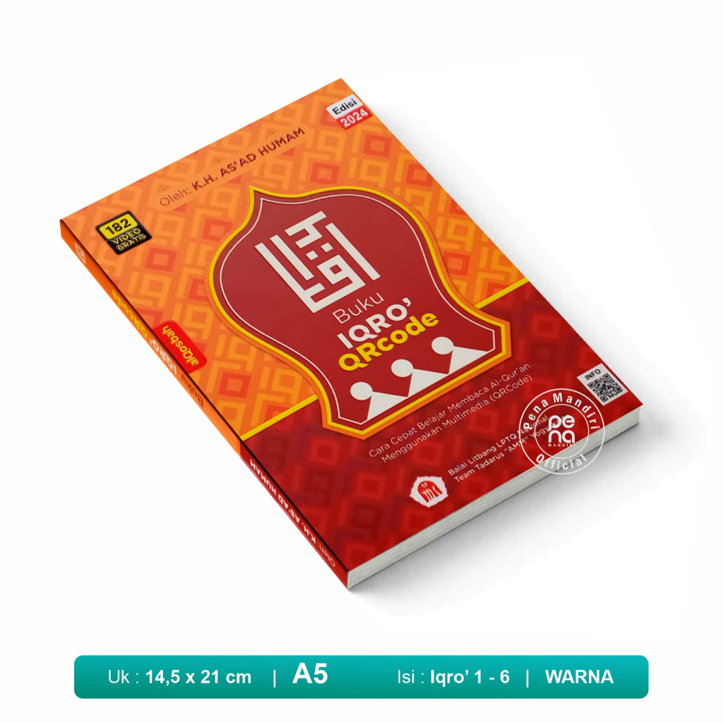 Jual Buku IQRO QR Code Edisi Milenial 2024 Al Qosbah IQRO Full Color ...
