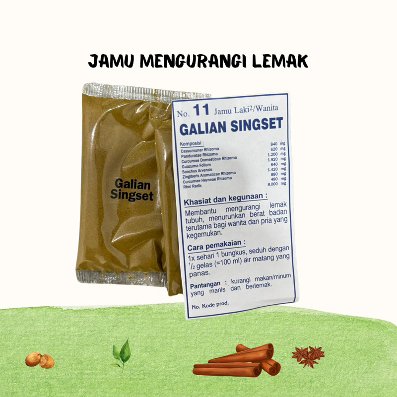 Jual Jamu Mengurangi Lemak | Jamu Mentjos Galian Singset | Shopee Indonesia