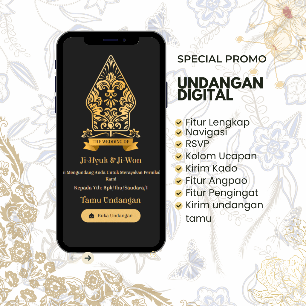 Jual Undangan Digital Link Web Pernikahan Online / Undangan Digital ...