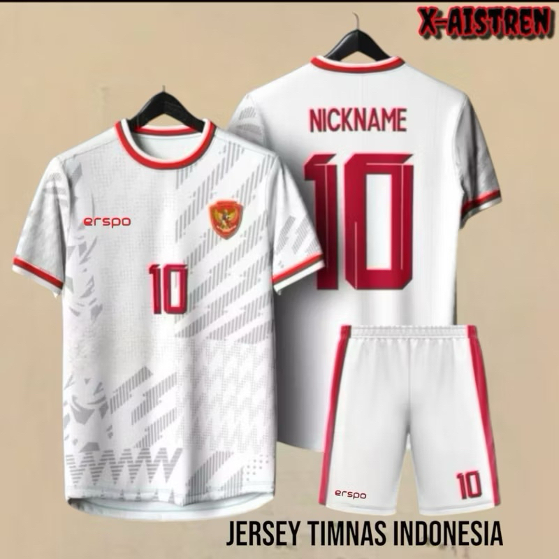 Jual Jersey Timnas Indonesia 2024 Custom Nama Nomor Punggung Stelan ...