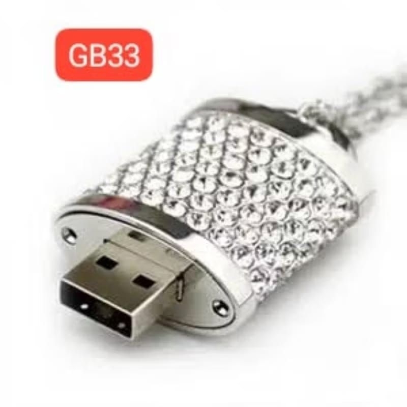 Jual Flashdisk USB GB33 model liontin crystal silinder | Shopee Indonesia