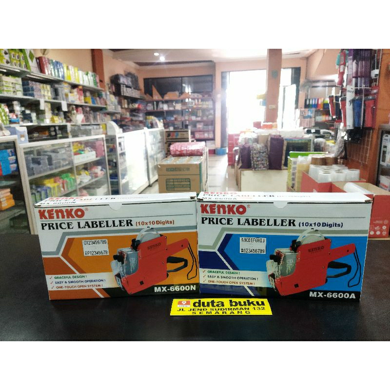 Jual Alat Label Harga Kenko MX-6600A 2 Baris (Huruf - Angka) / Tag ...