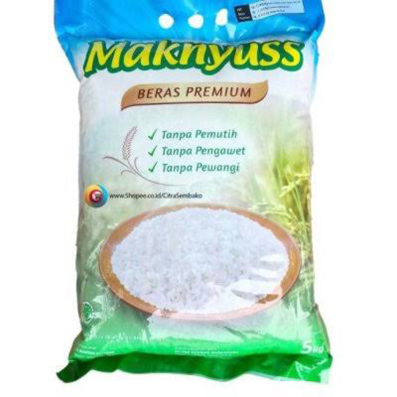 Jual Beras Maknyuss 5kg | Shopee Indonesia