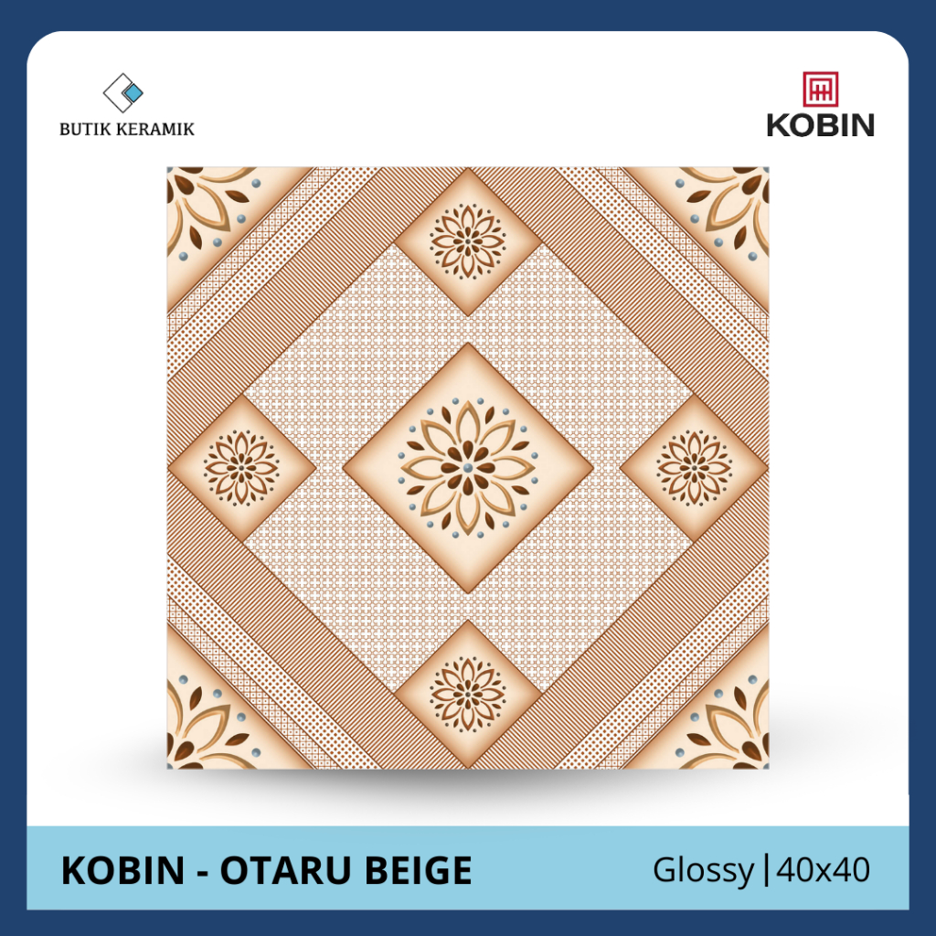 Jual Keramik 40x40 Glossy | Kobin | Otaru Series | Glossy | Grade A / KW 1 | Keramik Lantai I ...