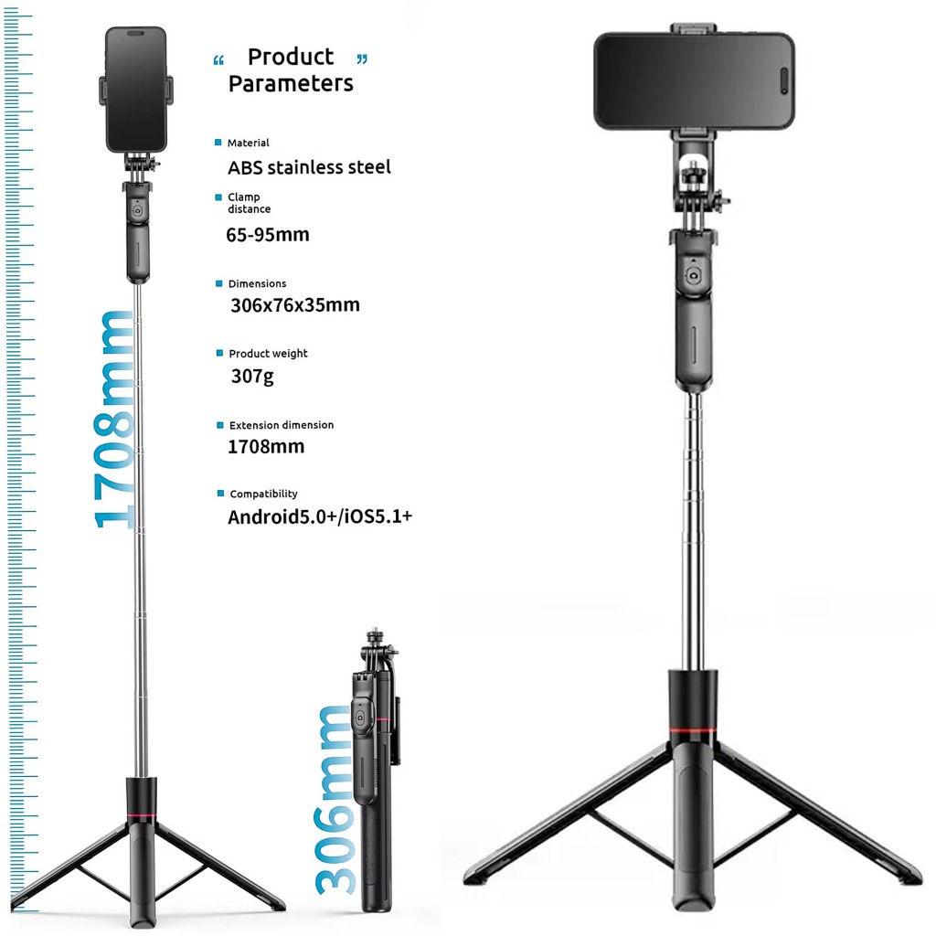 Jual SS F15 / F16 - Selfie Stick Tripod Tongsis HP Tongsis Tripod ...