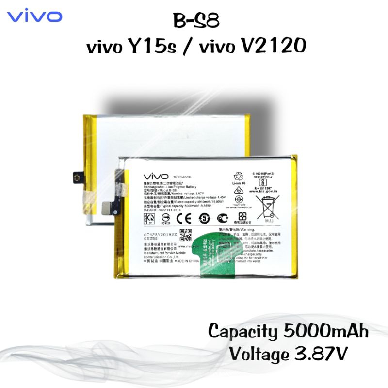 Jual Baterai VIVO Y15S / B-S8 / BS8 / B S8 battery batery batre batrey ...