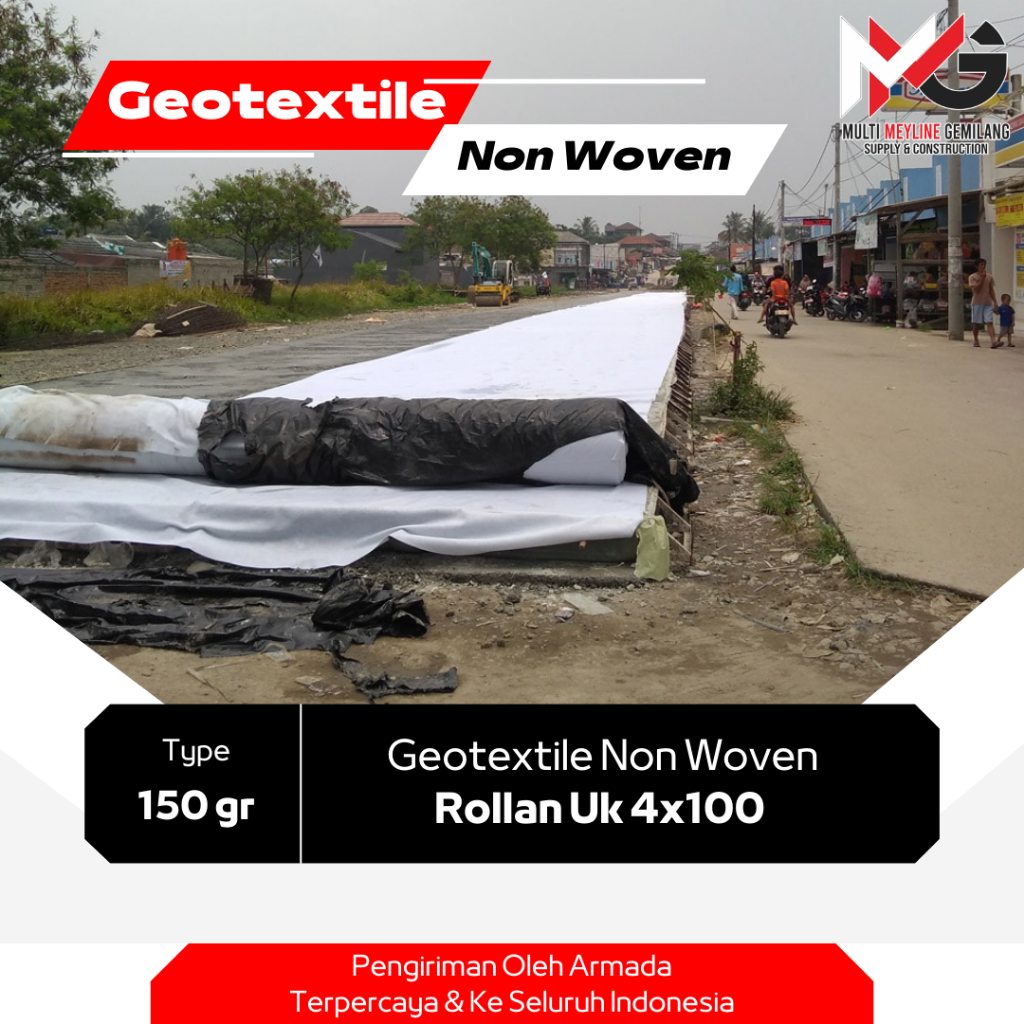 Jual Geotextile Non Woven 150gr - Kain Curing Harga Per Roll 1 Roll ...