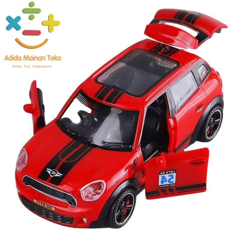 Jual Adida Toys 1:50 Mainan Mobil Mini Cooper Seluruh Mobil Pintu Bisa ...