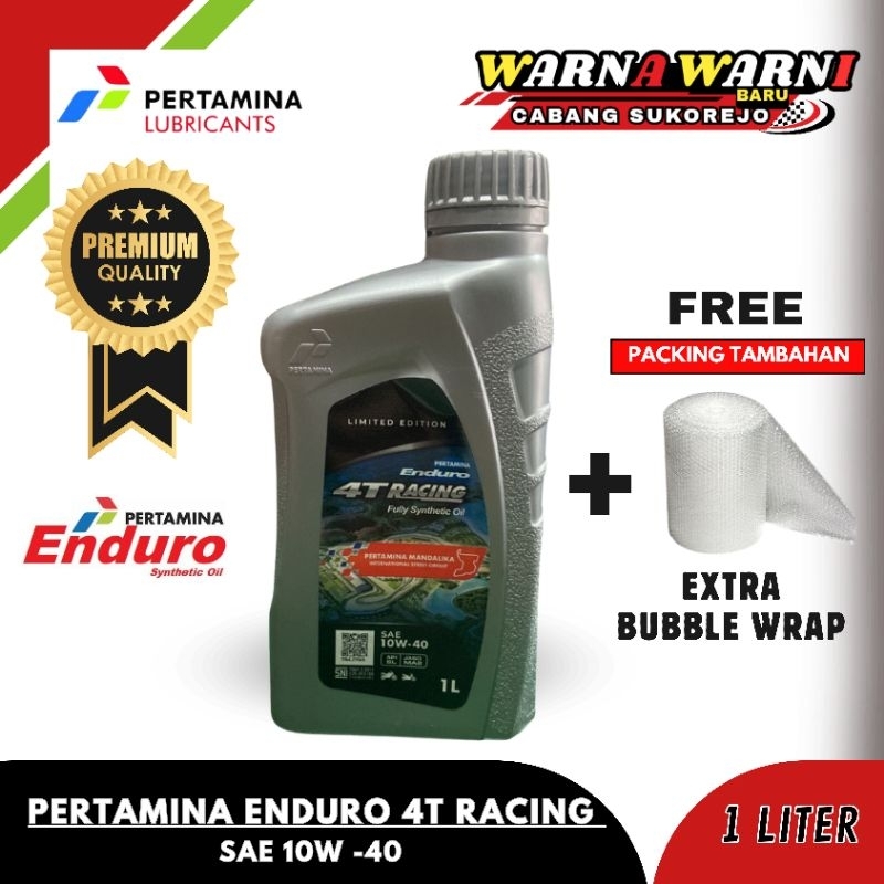 Jual OLI PERTAMINA ENDURO 4T RACING SAE 10W-40 API SL/JASO M2 (1 LITER) | Shopee Indonesia