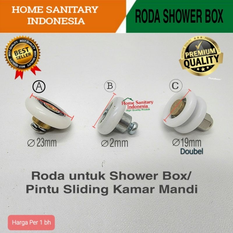Jual HSI | Roda Shower Box / roda Pintu kaca Sliding Kamar Mandi ...