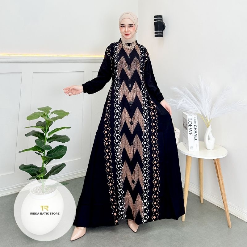 Jual GAMIS TWILL ORIGINAL CANTIK PANJANG jumbo kancing kantong maxi ...