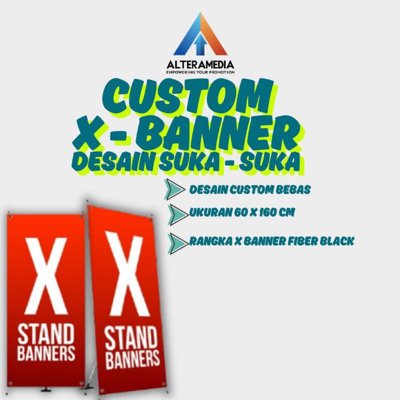 Jual CETAK X BANNER + STANDING / BANNER WISUDA / BANNER SIDANG / BANNER ...