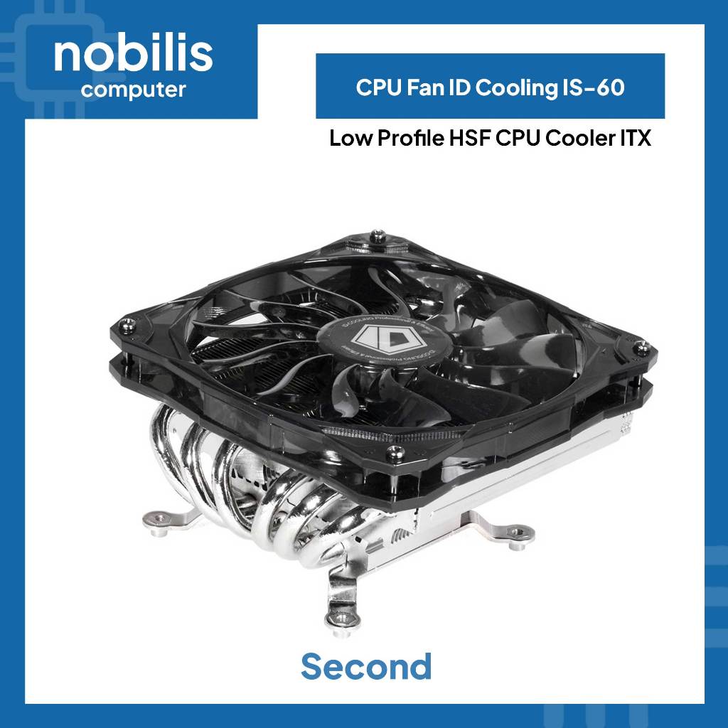 Jual ID-Cooling IS-60 IS60 CPU Cooler ITX Low Profile Fan | Shopee ...